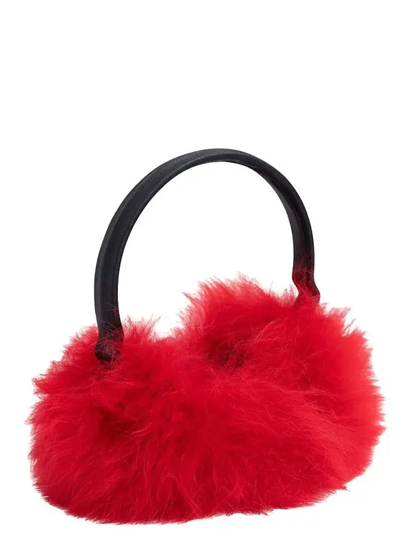 Gorski Lamb Shearling Earmuffs - Red
