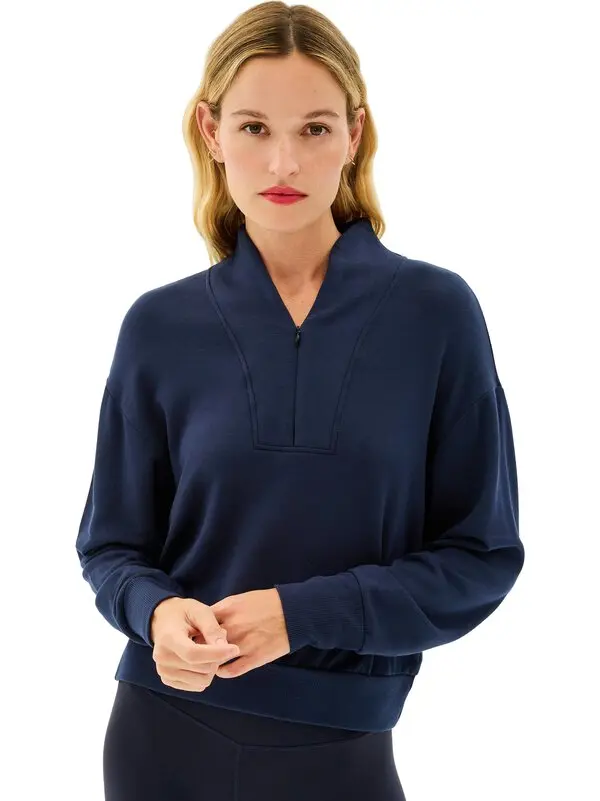 Splits59 Birdie Fleece Half Zip - Indigo