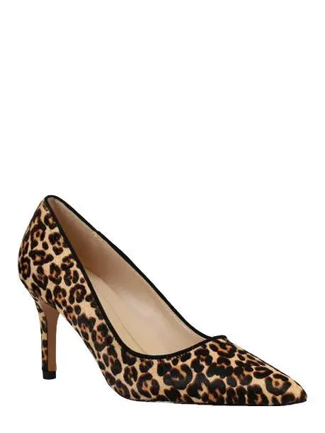 Pelle Moda Lizel 2 Pointed Toe Pump - Black/ Tan