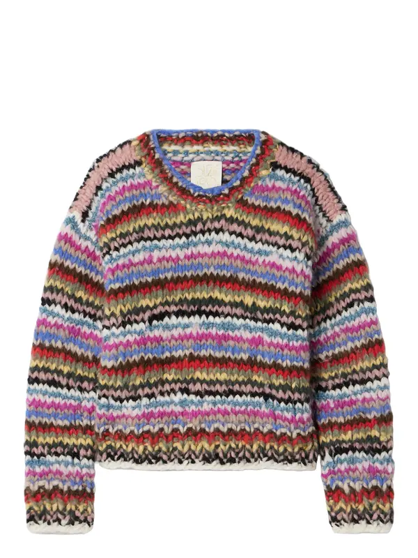 Suzie Kondi Jooshi Striped Cashmere Sweater - Multi