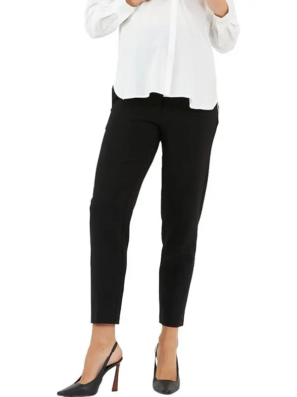 RIPE MATERNITY Alexa Classic Straight Leg Crop Pant - Black