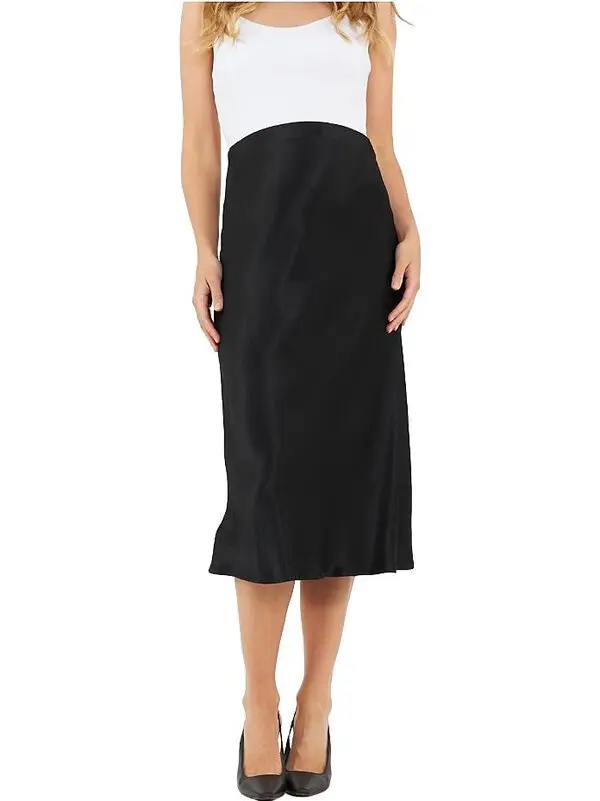 RIPE MATERNITY Crystal Satin Skirt - Black