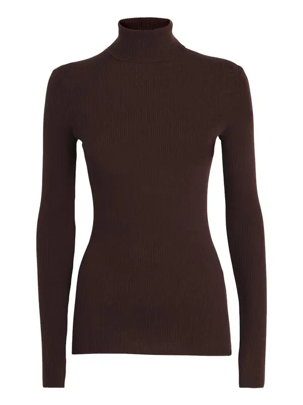Maje Milko Rollneck Sweater - Brown