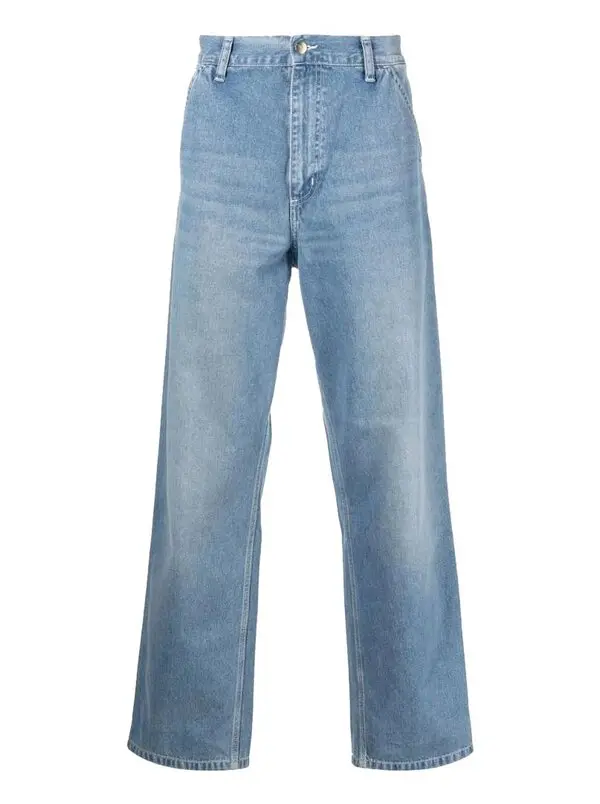 Carhartt Work In Progress Straight Leg Jeans - Blue