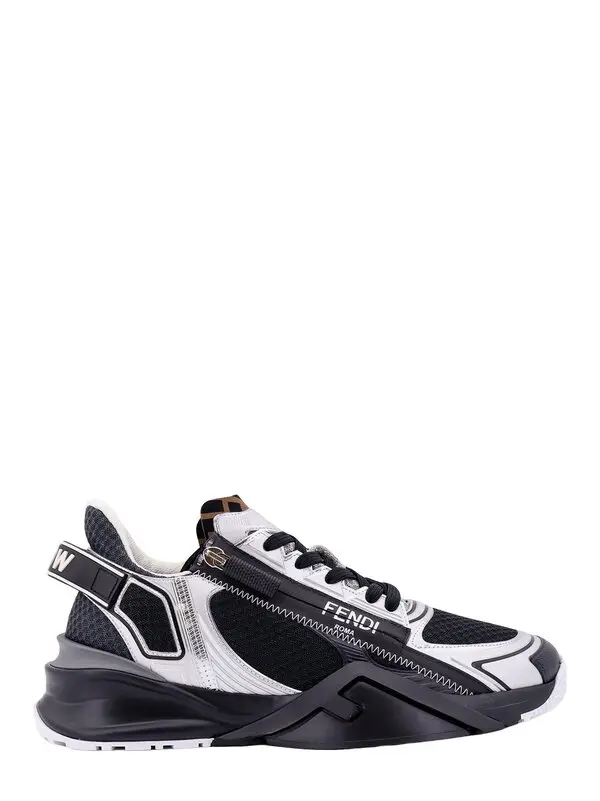 Fendi Flow Mesh Sneakers With Ff Detail - Grey