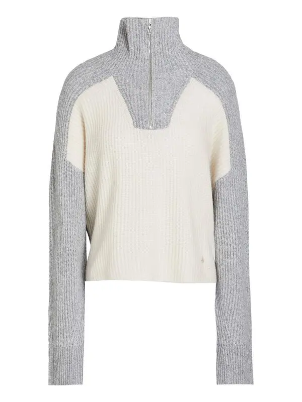 Rag & Bone Pierce Two-tone Cashmere Sweater - Gray