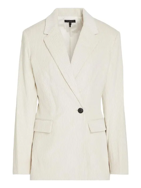 Rag & Bone Tessa Corduroy Blazer - Ivory