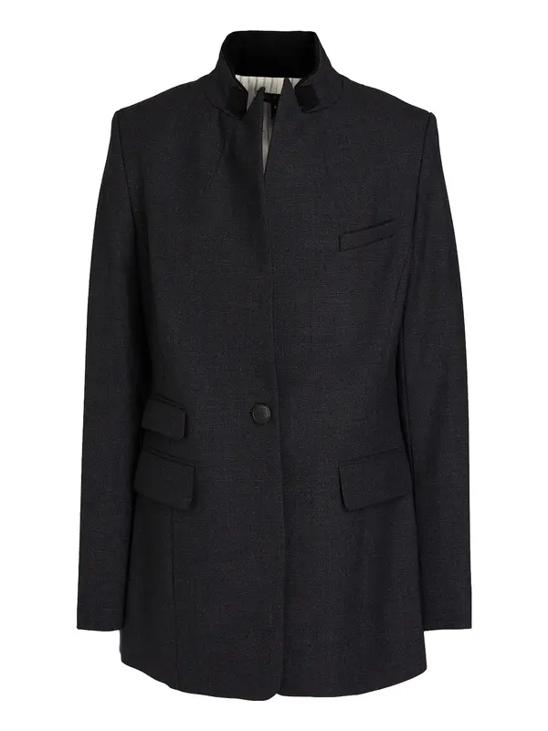 Rag & Bone Paloma Wool-crepe Blazer - Dark Gray