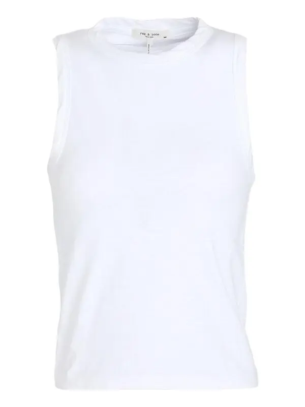 Rag & Bone Slub Pima Cotton-jersey Tank - White