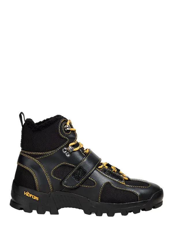 GANNI Hiking Boots - Black