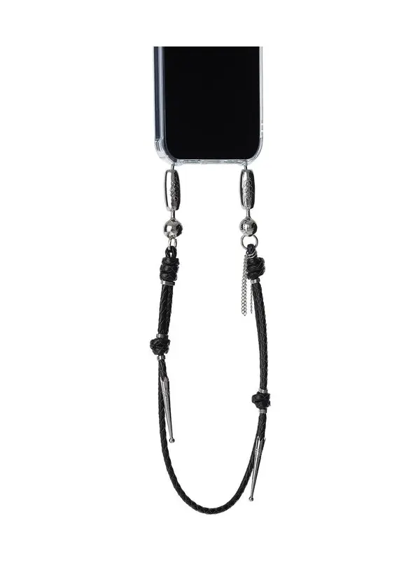 OSSA Leather Bolo Wristlet - Black