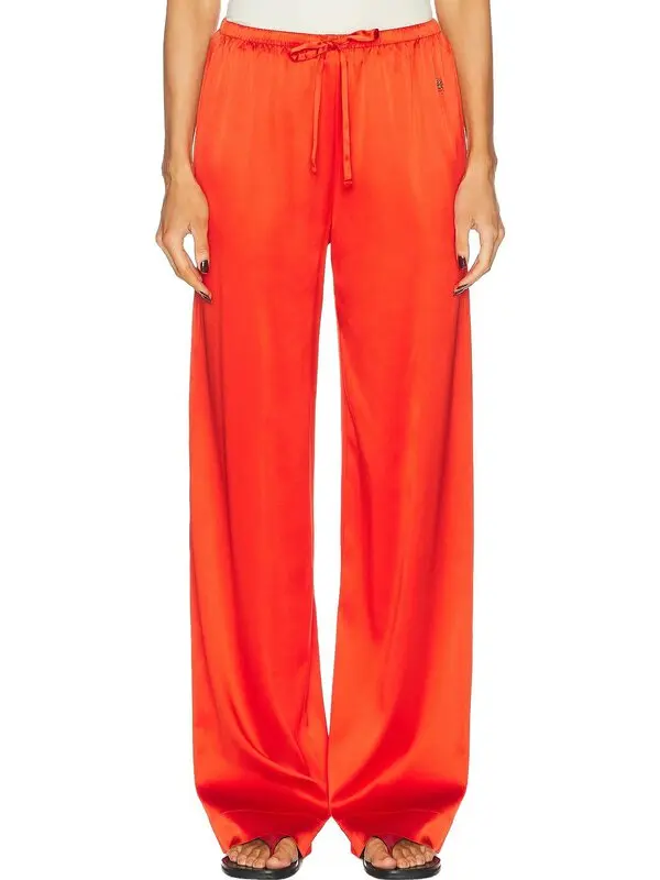 Eterne Brody Silk Pant - Poppy