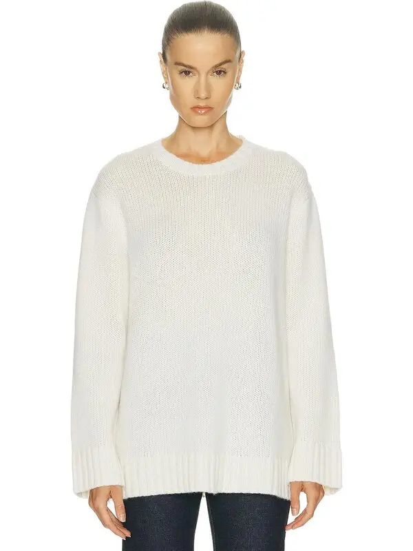 Jenni Kayne Cashmere Crewneck Sweater - Ivory
