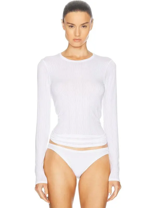 NEGATIVE UNDERWEAR Whipped Long Sleeve - White