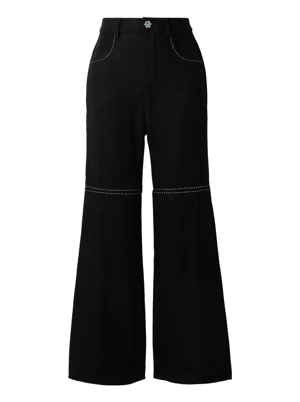 Alix Of Bohemia Bunny Flared Pants - Black