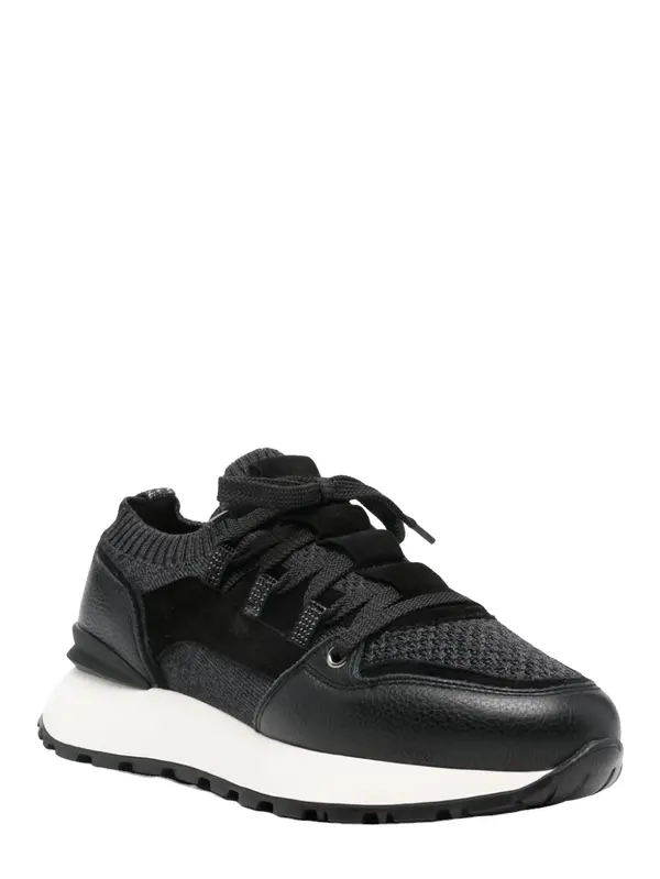 DOUCAL'S Panelled Sneakers - Black