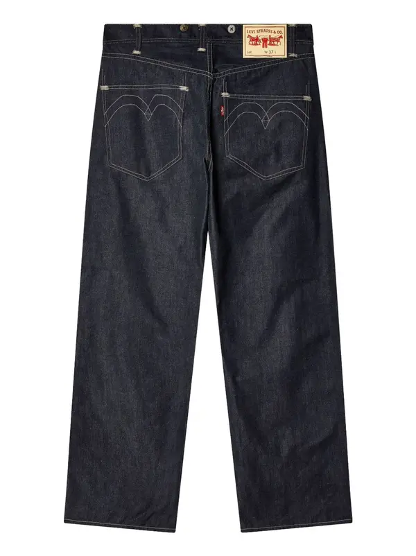 Junya Watanabe Contrast-stitch Jeans - Blue