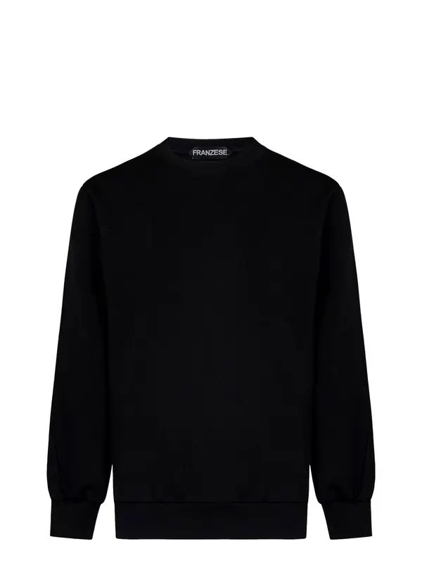 FRANZESE COLLECTION Cotton Sweatshirt - Black