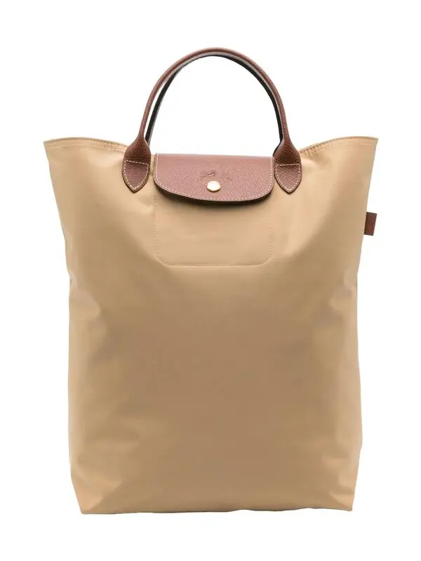 Longchamp Logo-embossed Tote Bag - Neutrals