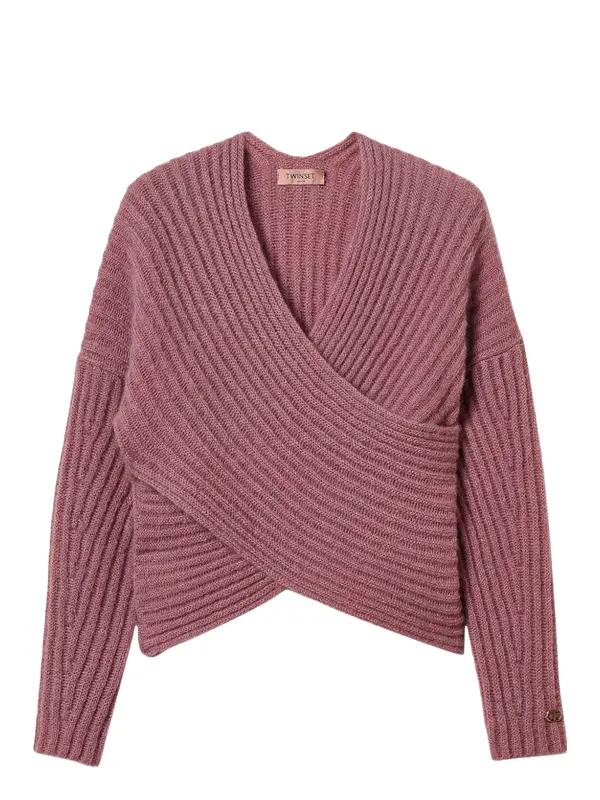 TWINSET Ribbed Knit Jumper - Pink