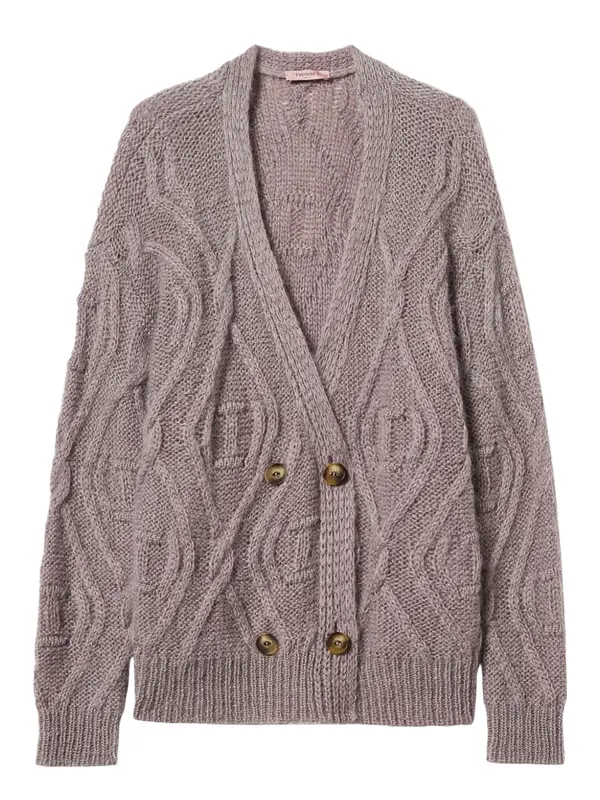 TWINSET Double-breasted Cardigan - Neutrals