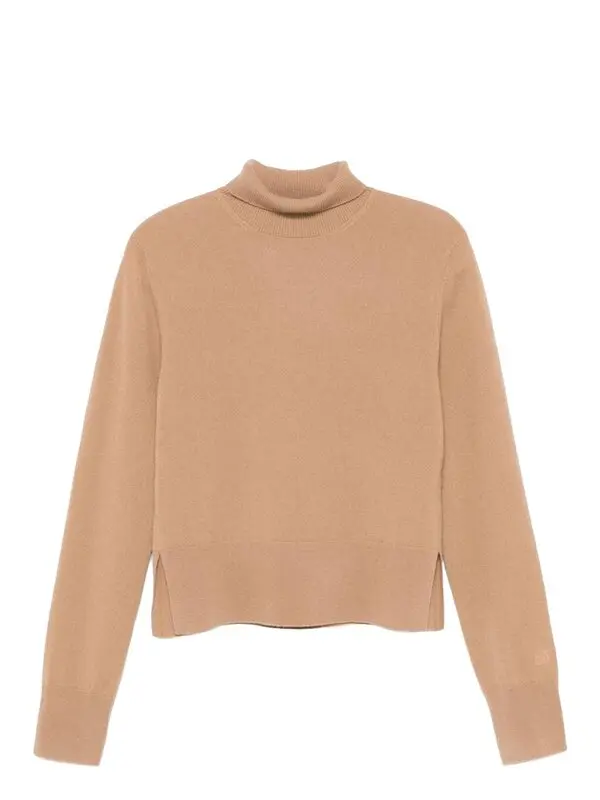 TOTEME Cropped Turtleneck Sweater - Neutrals