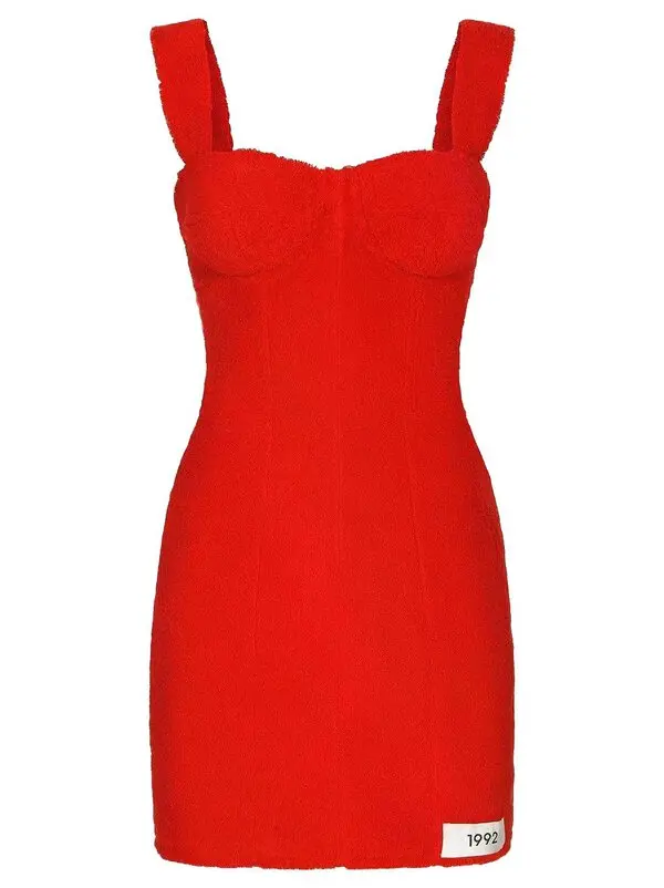 Dolce & Gabbana Terrycloth Minidress - Red