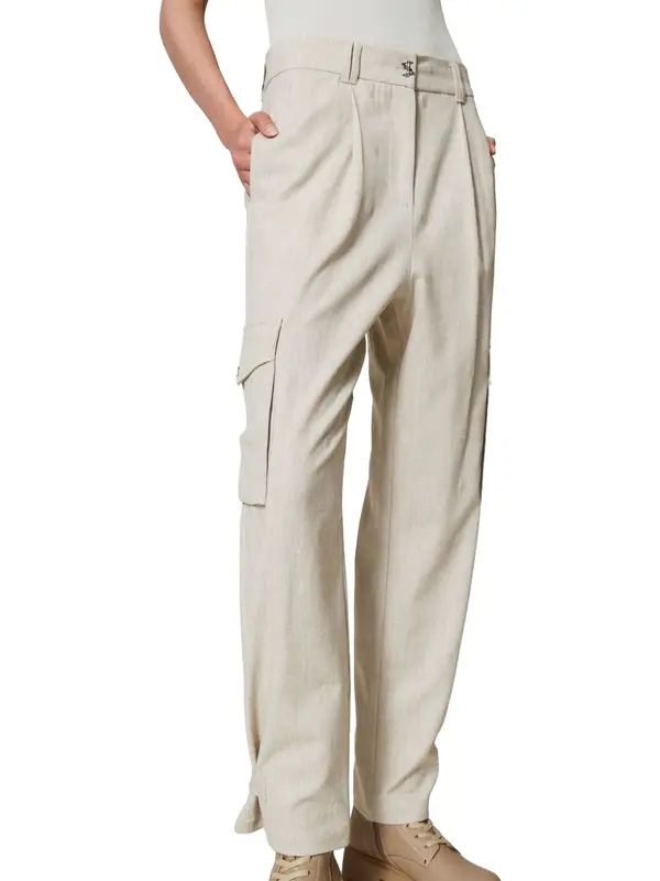 TWINSET Cargo Trousers - Neutrals