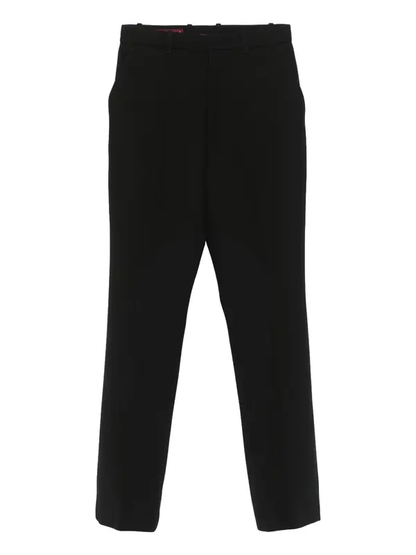 Gucci Crepe Wool Trousers - Black