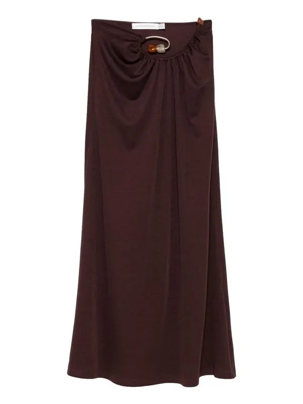 Christopher Esber Spiral Crystal Maxi Skirt - Red