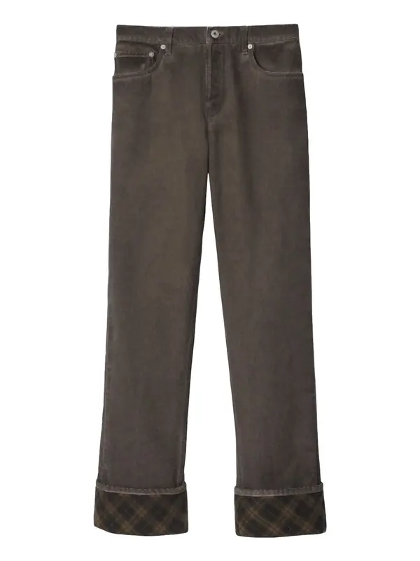 Burberry Wide-leg Jeans - Grey