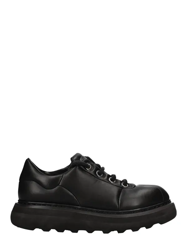 Premiata Leather Lace-up Shoes - Black