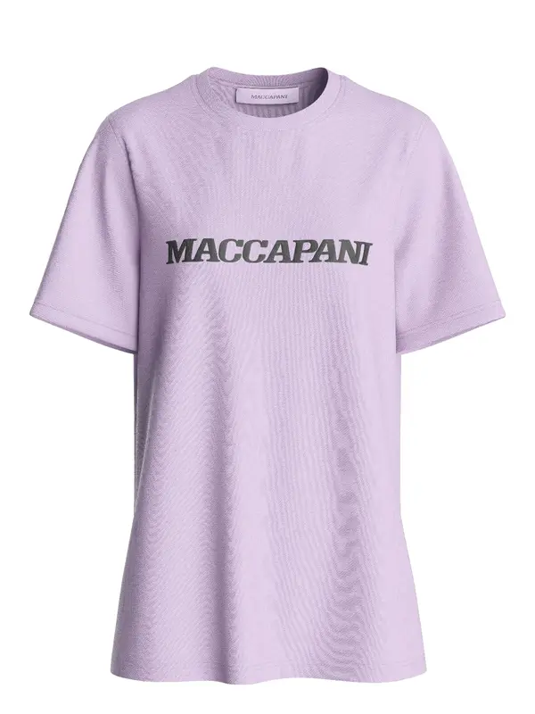 MARGHERITA MACCAPANI Logo T-shirt - Purple