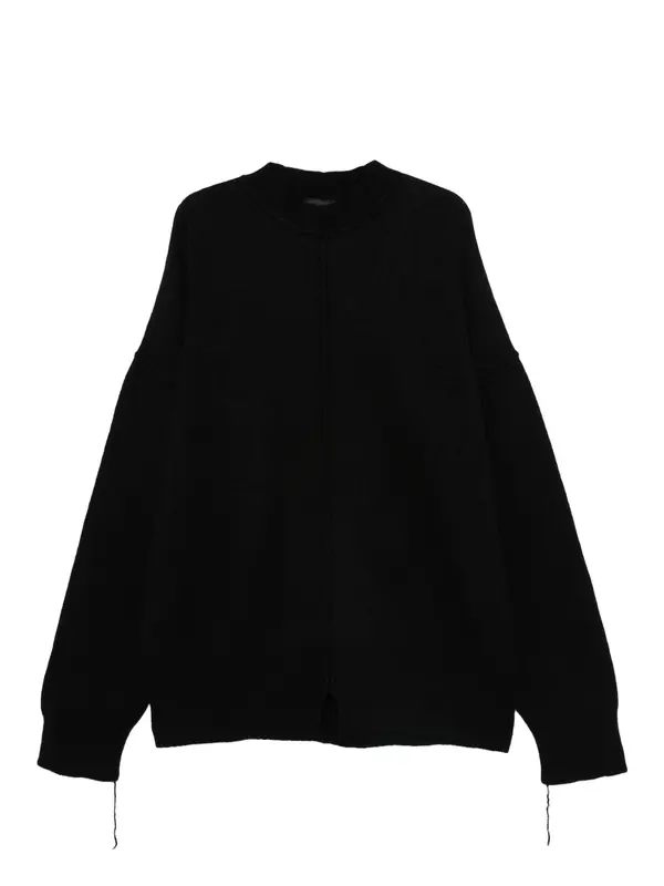 Andrea Ya'aqov Knitted Crew-neck Sweater - Black