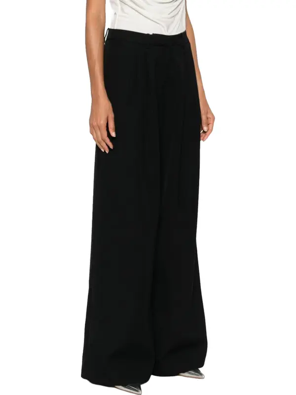 Magda Butrym Wide-leg Wool Trousers - Black