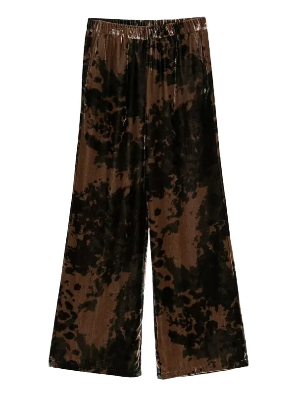 DIEGA Portorico Palazzo Trousers - Brown