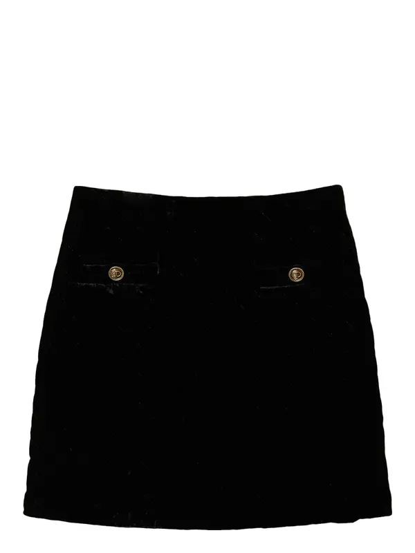 TWINSET Logo-engraved Mini Skirt - Black