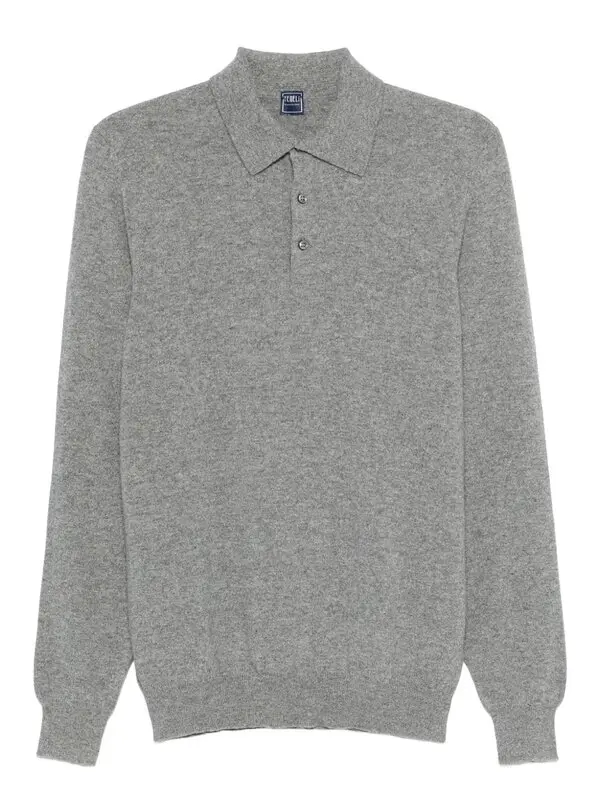 Fedeli Cashmere Polo Shirt - Grey