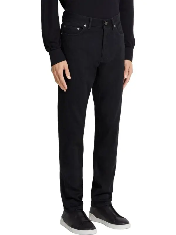 Zegna Roccia Rinse-washed Jeans - Black