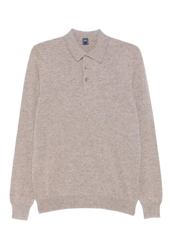 Fedeli Cashmere Polo Shirt - Grey