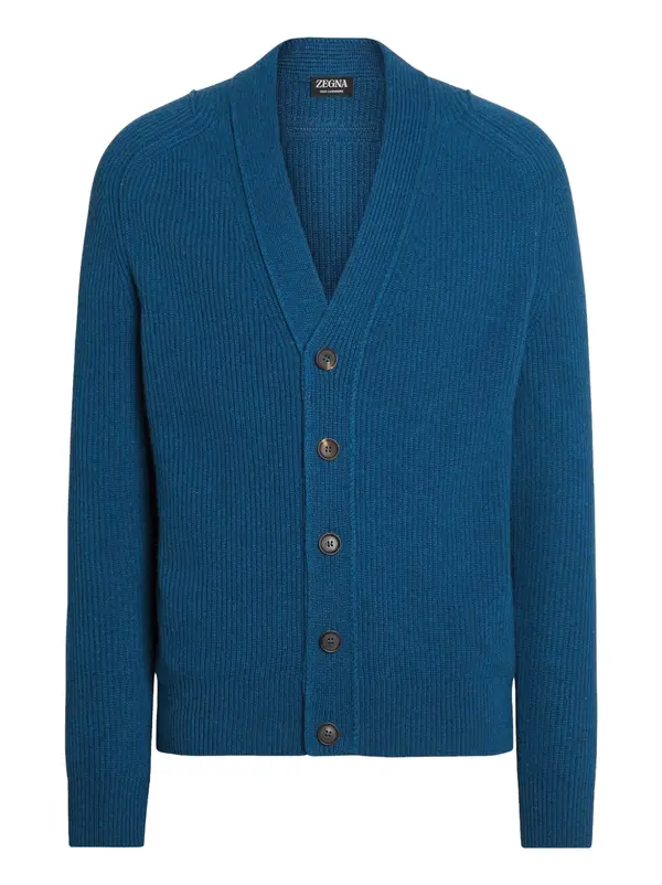 Zegna Oasi Cashmere Cardigan - Blue