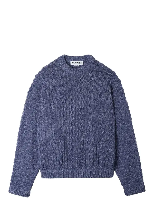Sunnei Brushed-finish Jumper - Blue