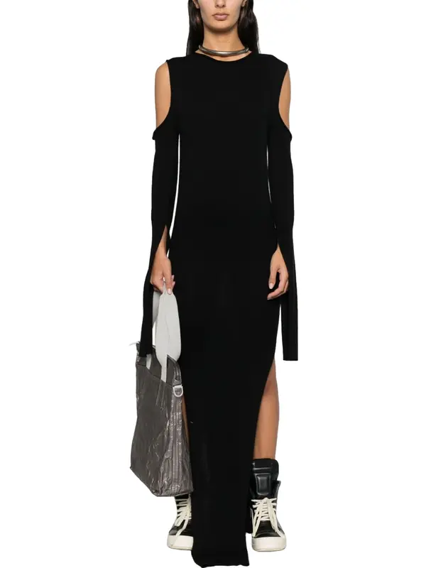 Rick Owens Cut-out Detail Maxi Dress - Black