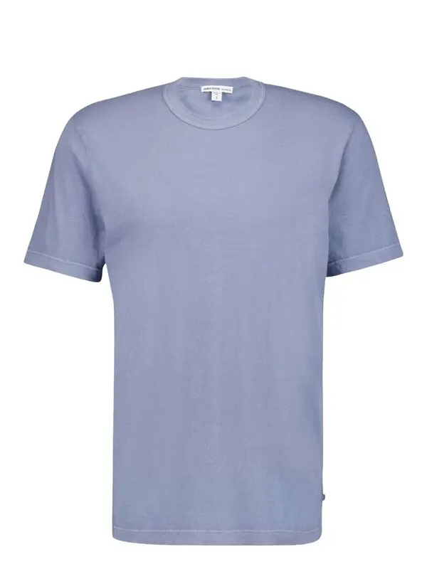 JAMES PERSE Crew-neck Cotton T-shirt - Blue