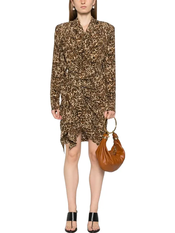 Isabel Marant Cleora Mini Dress - Brown