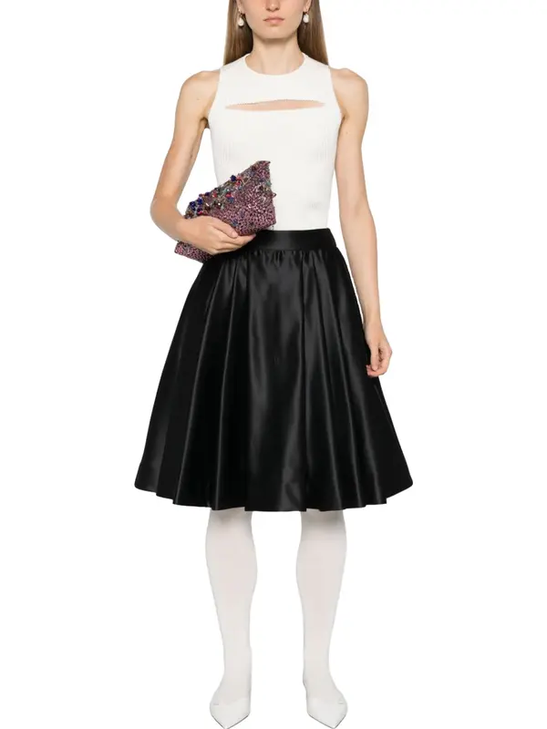 Vivetta Ruota Midi Skirt - Black