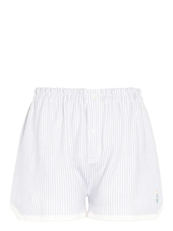 BARRIE Striped Shorts - Blue
