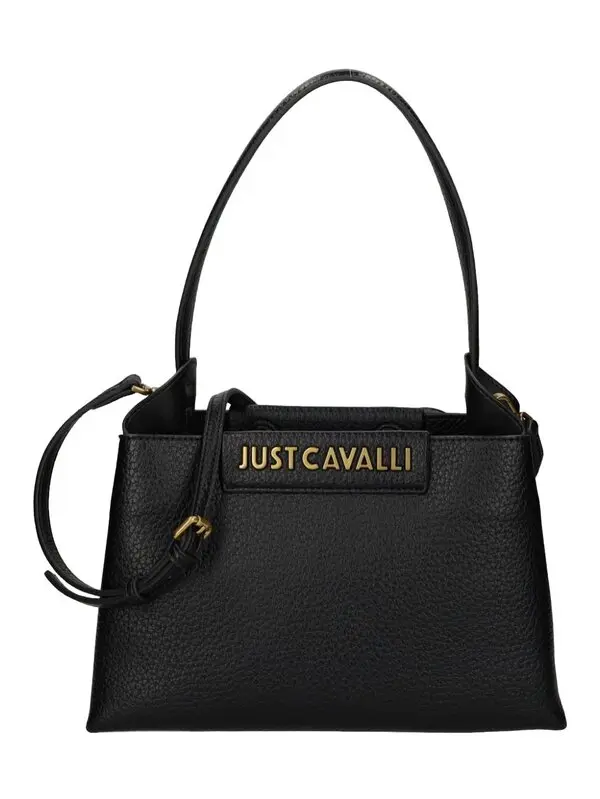 Just Cavalli Logo-lettering Shoulder Bag - Black