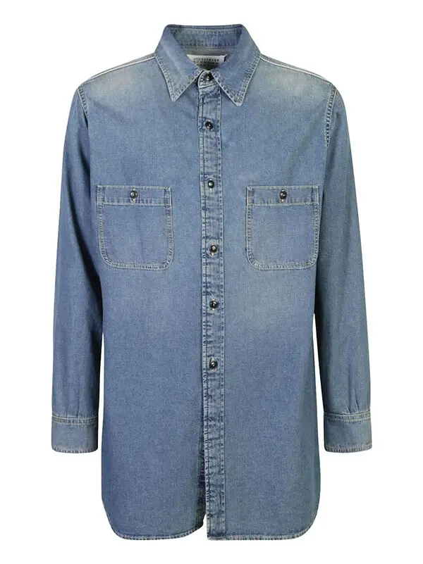 MAISON MARGIELA Denim Shirt - Blue