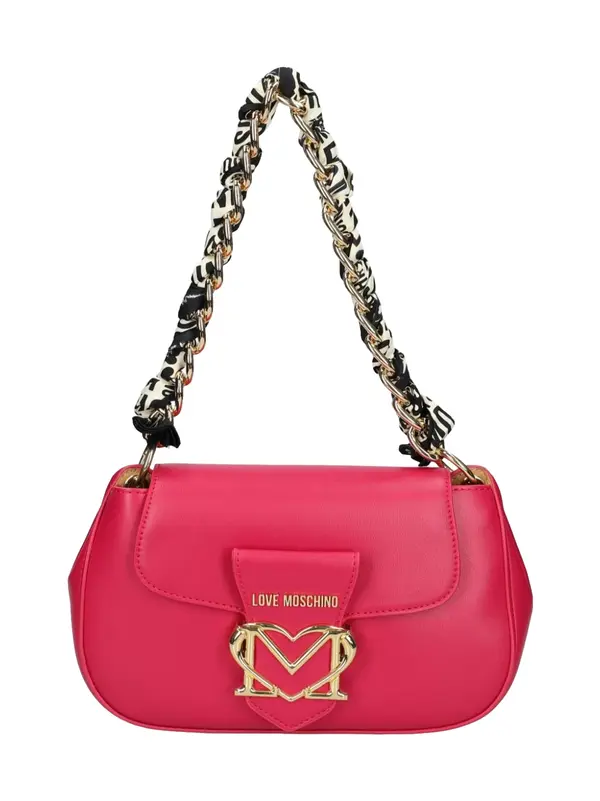 Moschino Logo-plaque Shoulder Bag - Pink